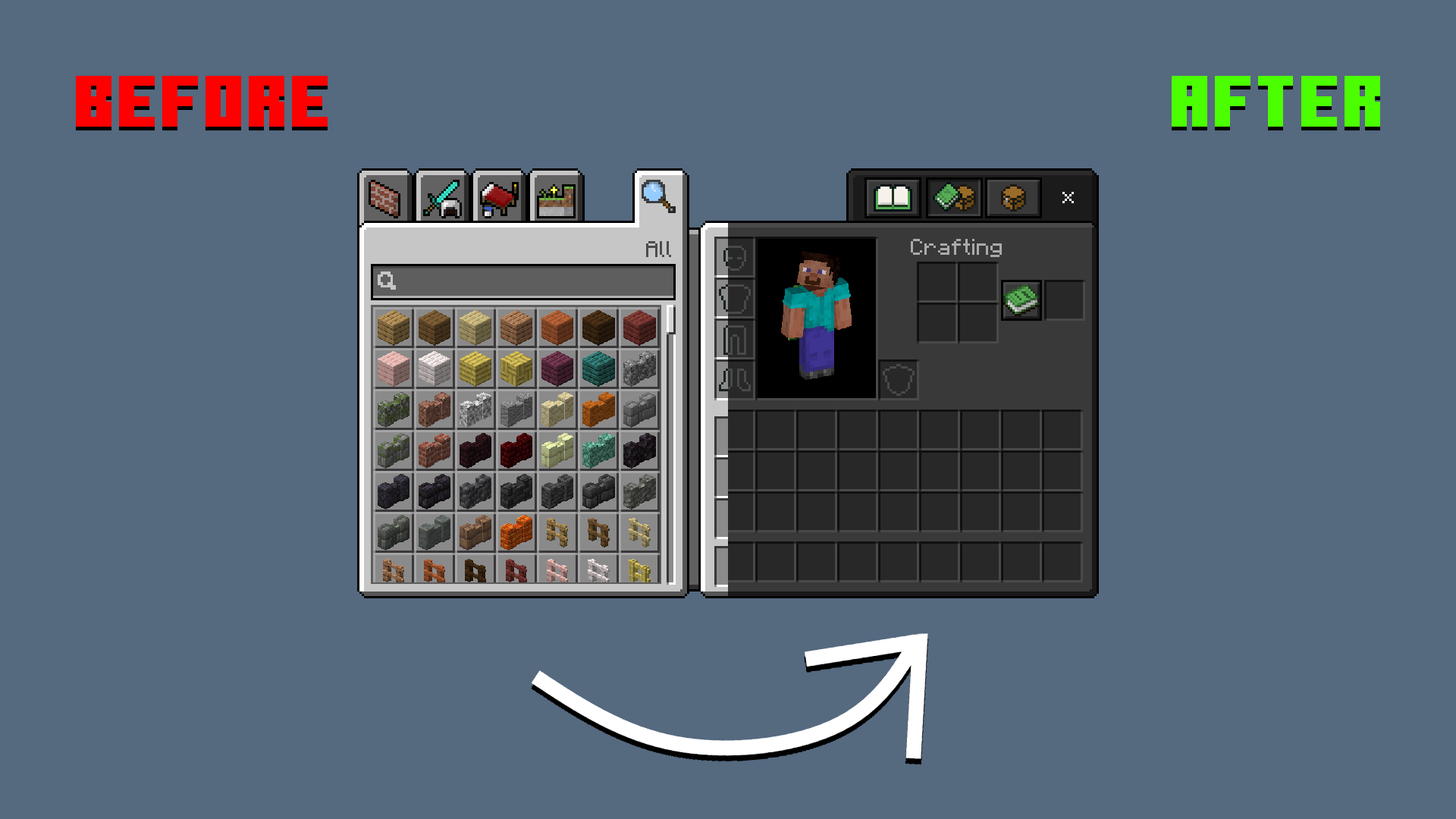Dark Mode (@AxmBro) - Minecraft Bedrock Texture Pack